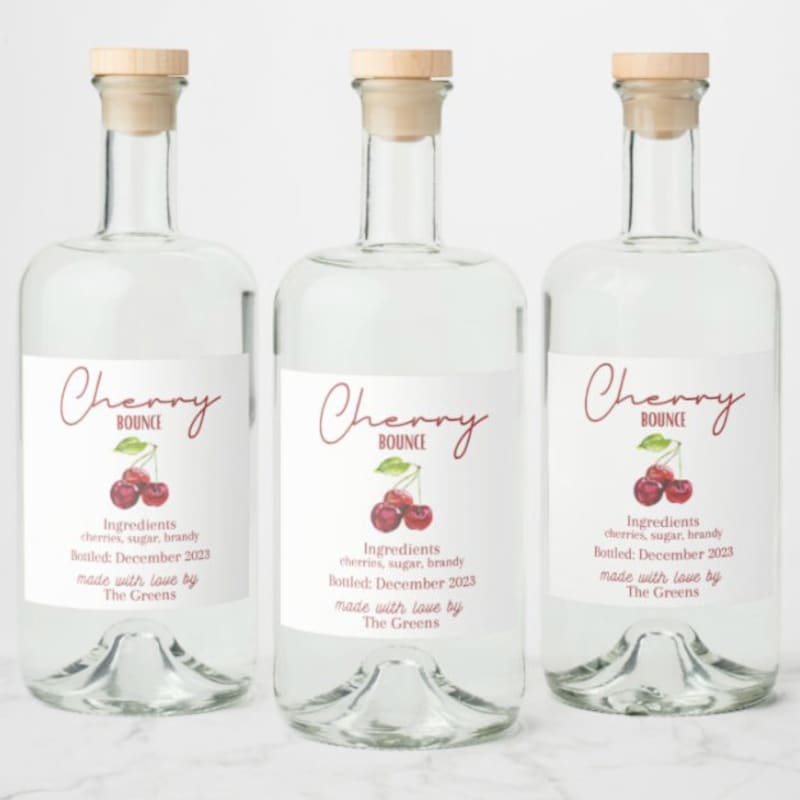 Cherry Wine Labels - Etsy