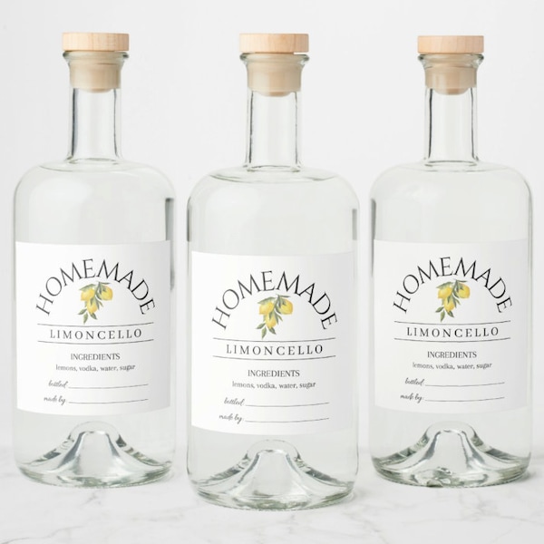 Limoncello Labels - Etsy