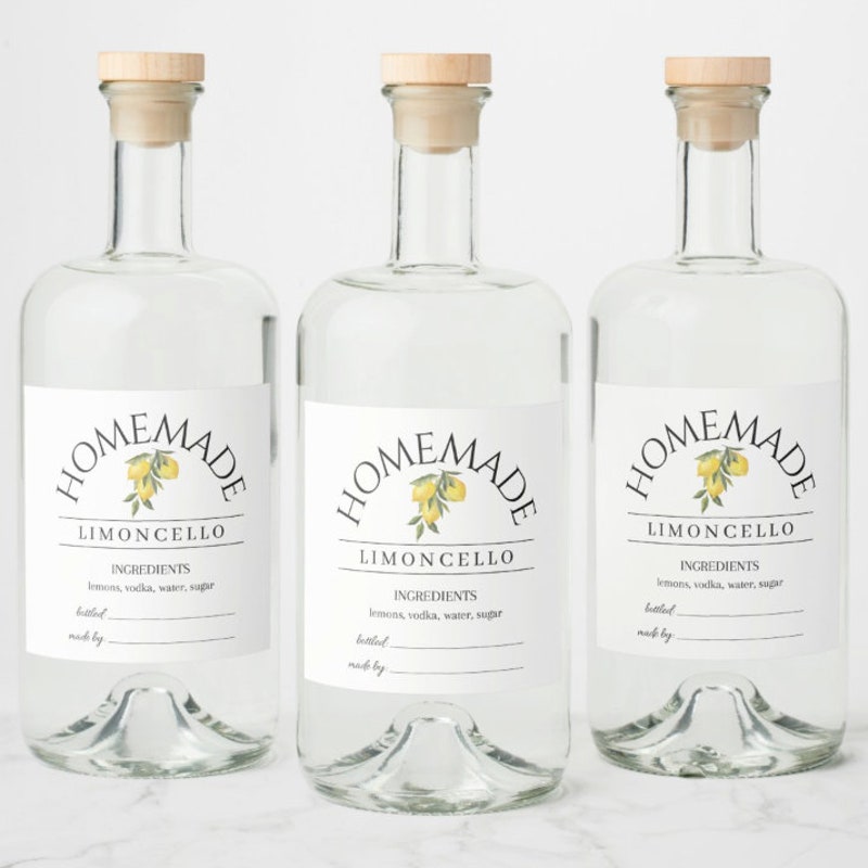 Limoncello Labels - Etsy