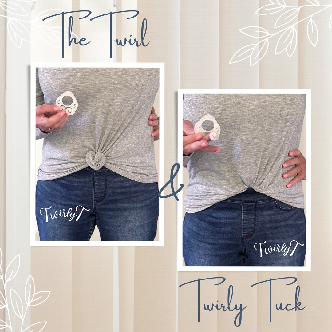 T-shirt Clip to Cinch and Style Boxy, Oversized, Long Knit Tops and ...