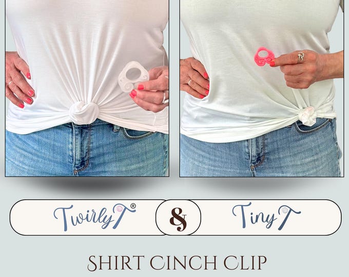 T-shirt Clip to Cinch and Style Boxy, Oversized, Long Knit Tops and ...