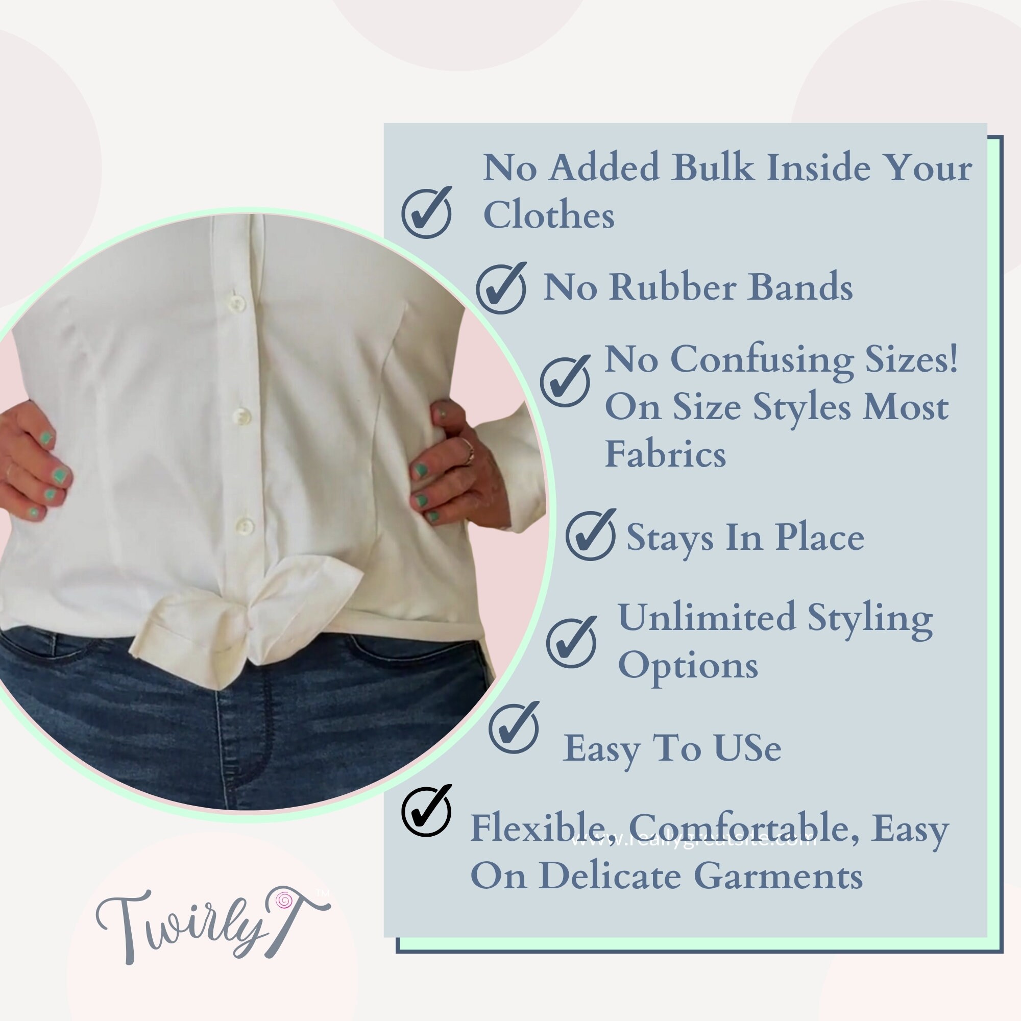 T-shirt Clip to Cinch and Style Boxy, Oversized, Long Knit Tops and ...