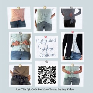 T-shirt Clip to Cinch and Style Boxy, Oversized, Long Knit Tops and ...