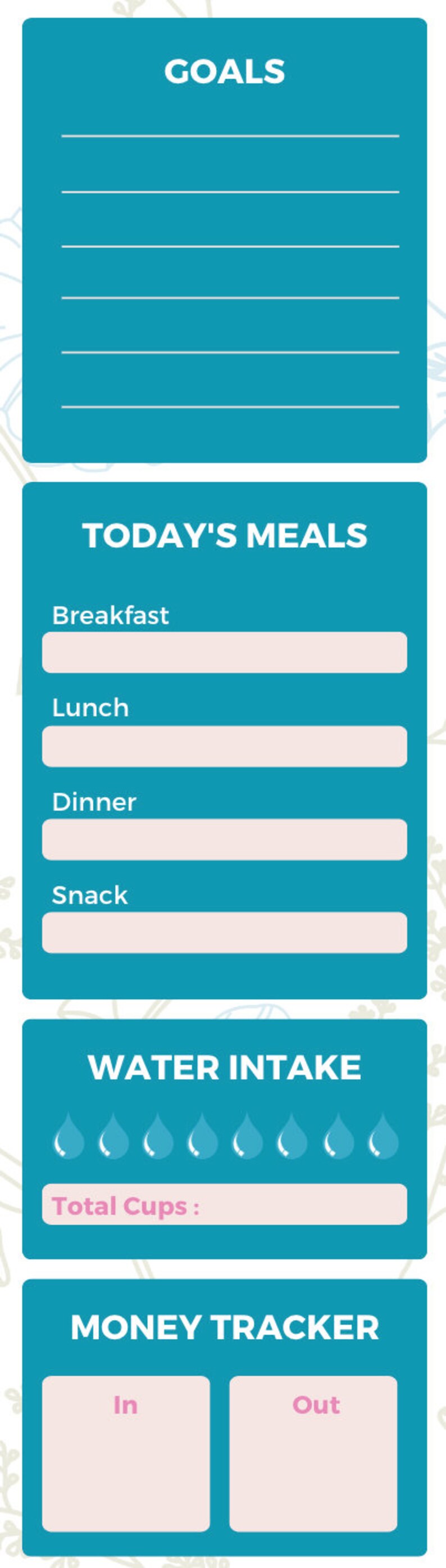 Daily Planner, Daily Schedule, Daily Organizer, To-do List, Reminder ...