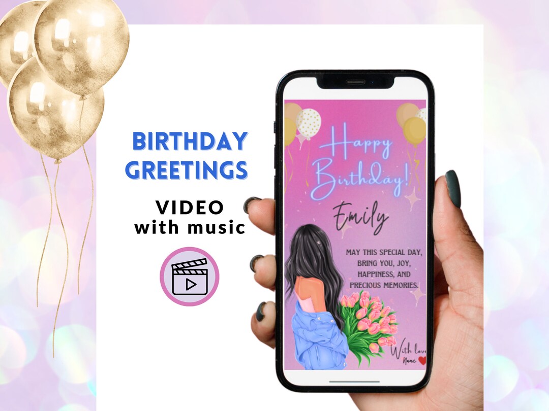 Birthday Card for Her, Mobile Birthday Card, Birthday Card Send via ...