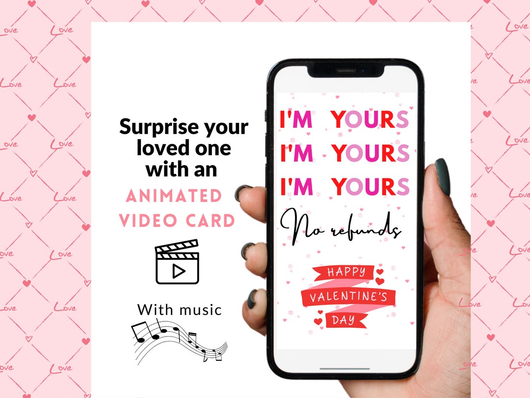Valentines Day Card for Wife, Digital Girlfriend, Valentines Day Card ...