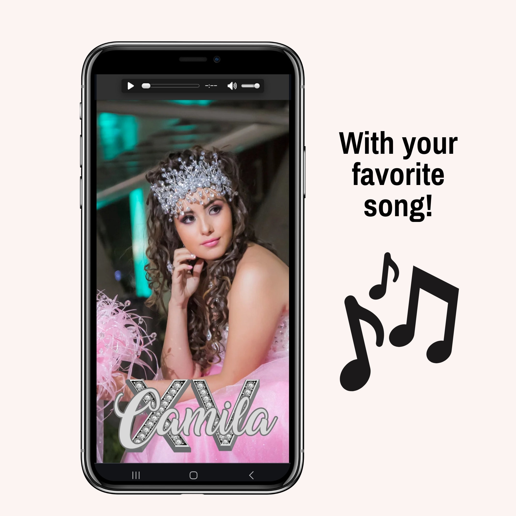 Quinceanera Invitation & Rsvp Tracking, Quinceañera Video Invitation ...