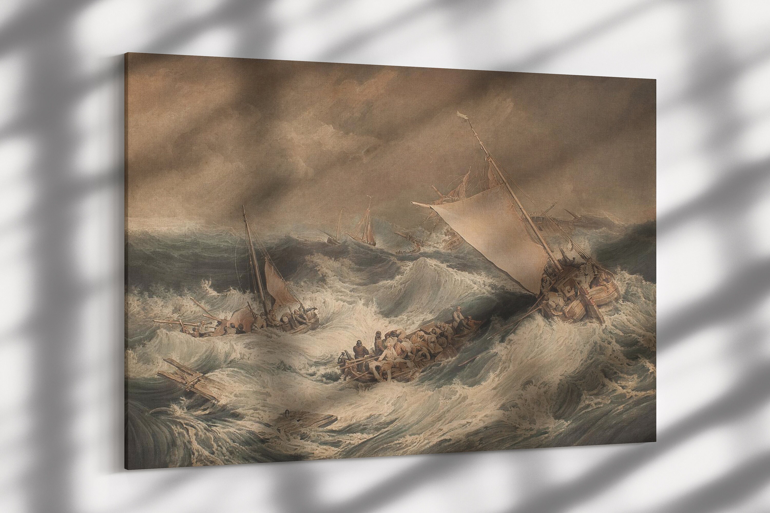 The Shipwreck J.M.W. Turner, Canvas Art Reproduction, Classic Art ...