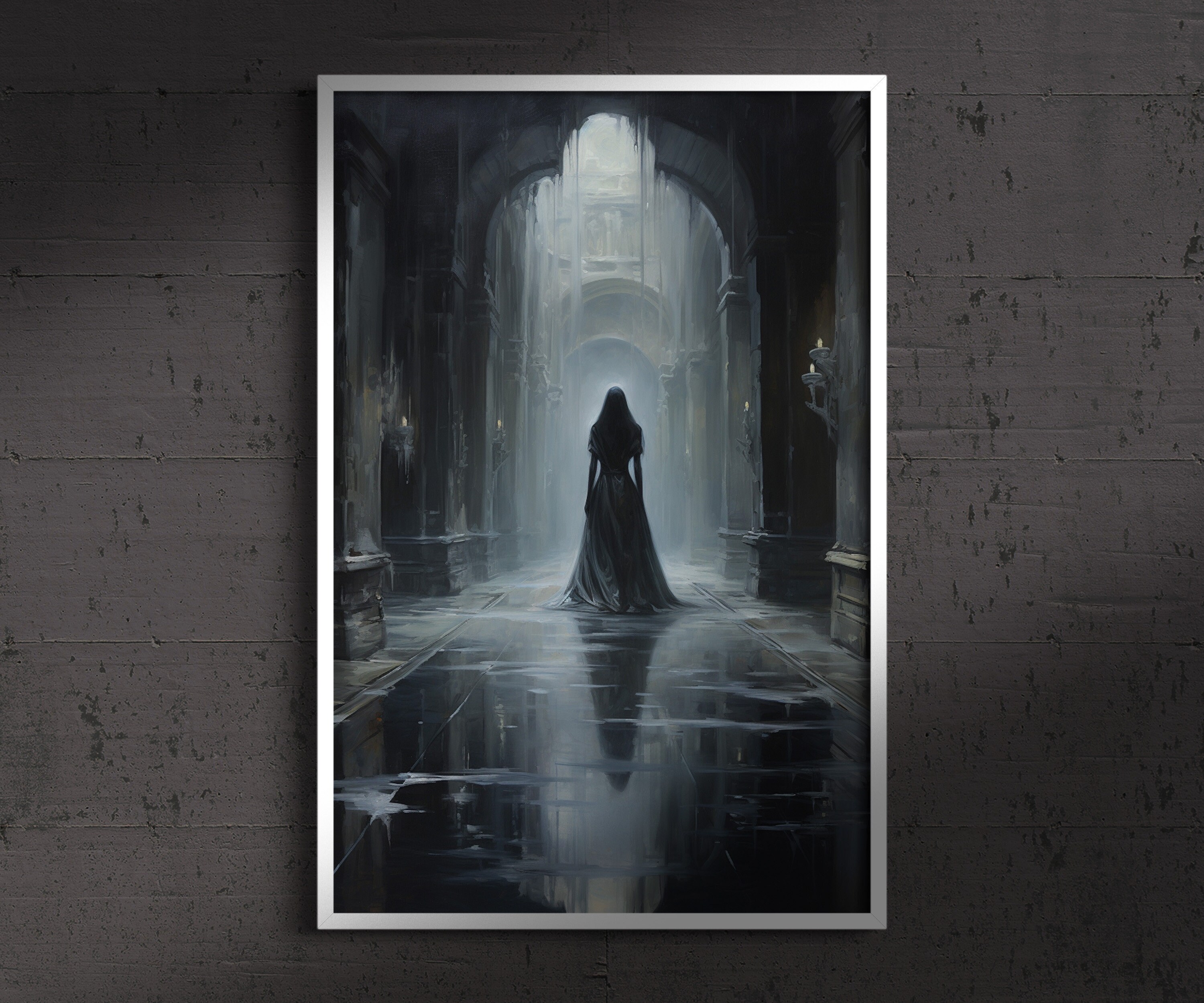 The Gothic Lady, Vintage Fine Art Print, Art Poster Print, Dark ...