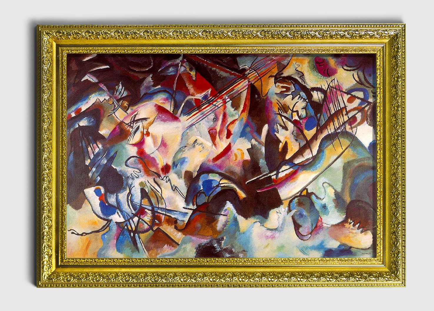 Composition VI, Abstract Wall Art, Expressionism Art, Framed Print in ...