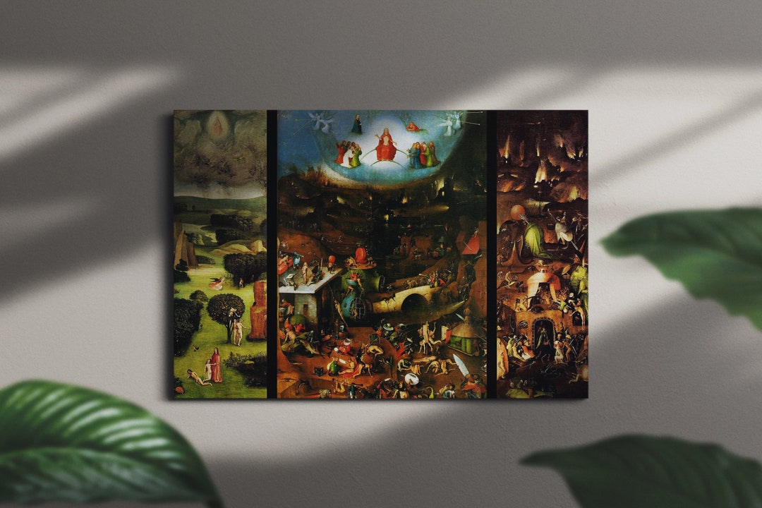 The Last Judgment (hieronymus Bosch 1482), Canvas Art Reproduction, Classic Wall Art ...