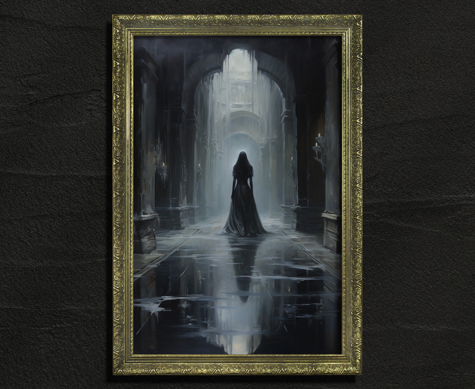 The Gothic Lady, Vintage Fine Art Print, Art Poster Print, Dark ...