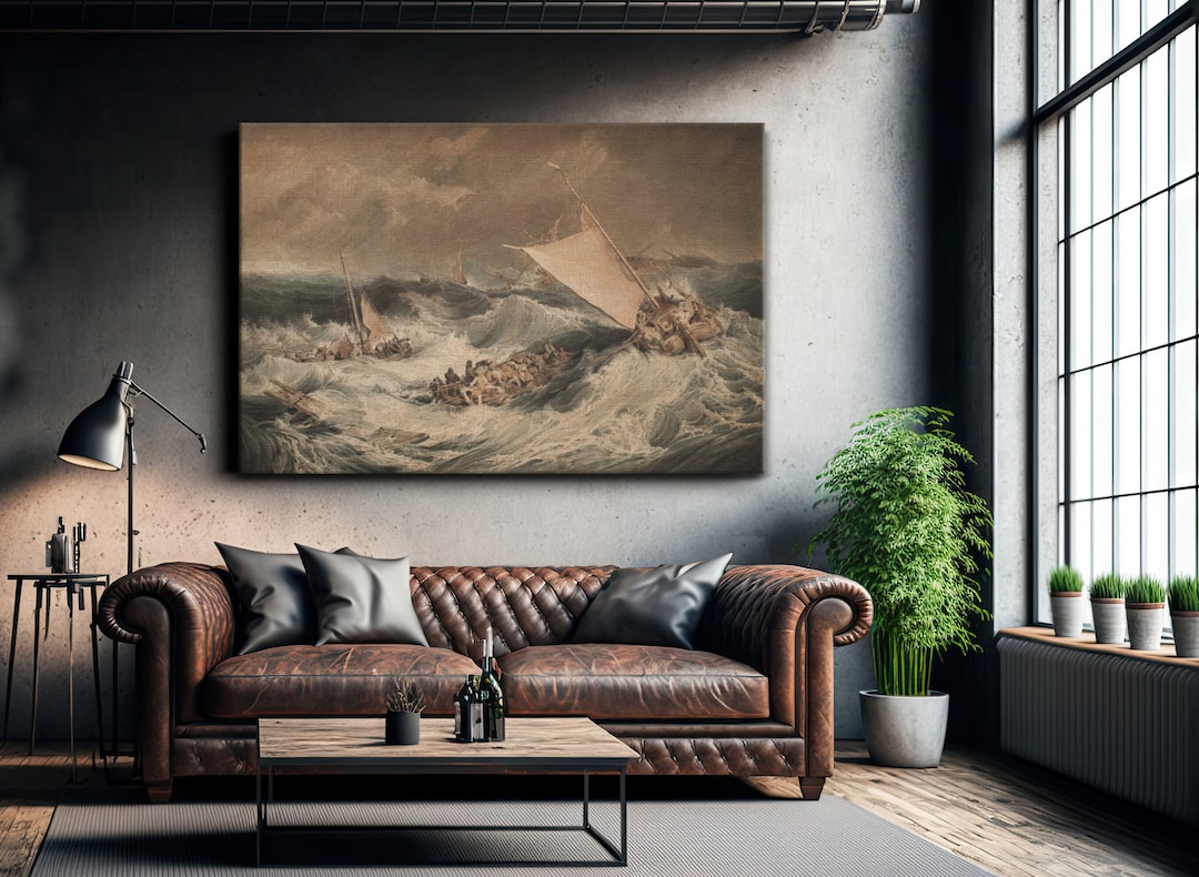 The Shipwreck J.M.W. Turner, Canvas Art Reproduction, Classic Art ...