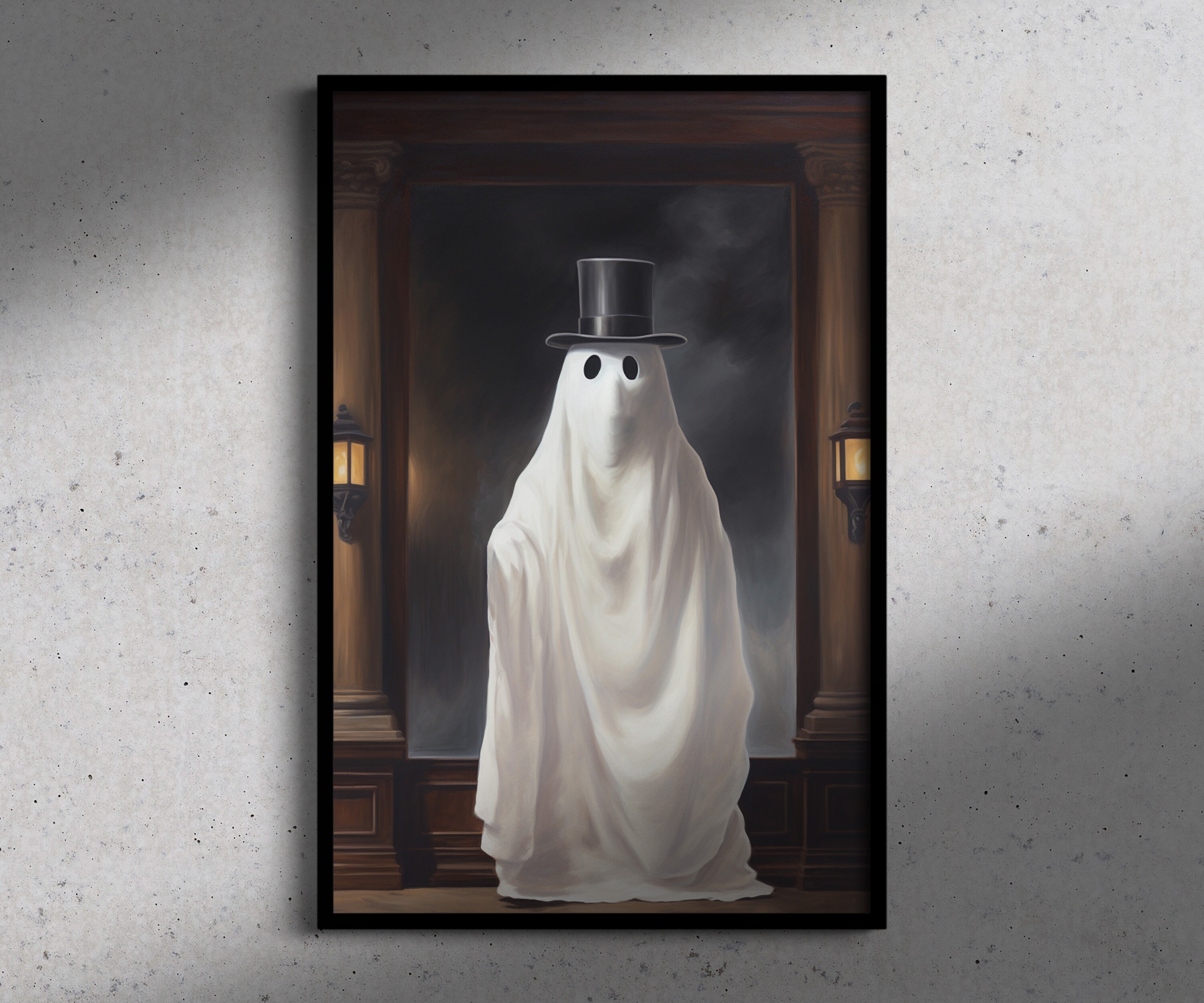 Ghost Banker Oil Painting Fine Art Print Art Poster Print - Etsy