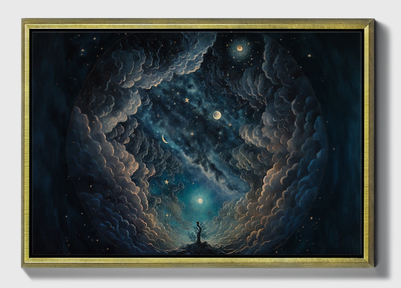 Start of Life Framed Oil Painting Print on Canvas Unique Vintage ...