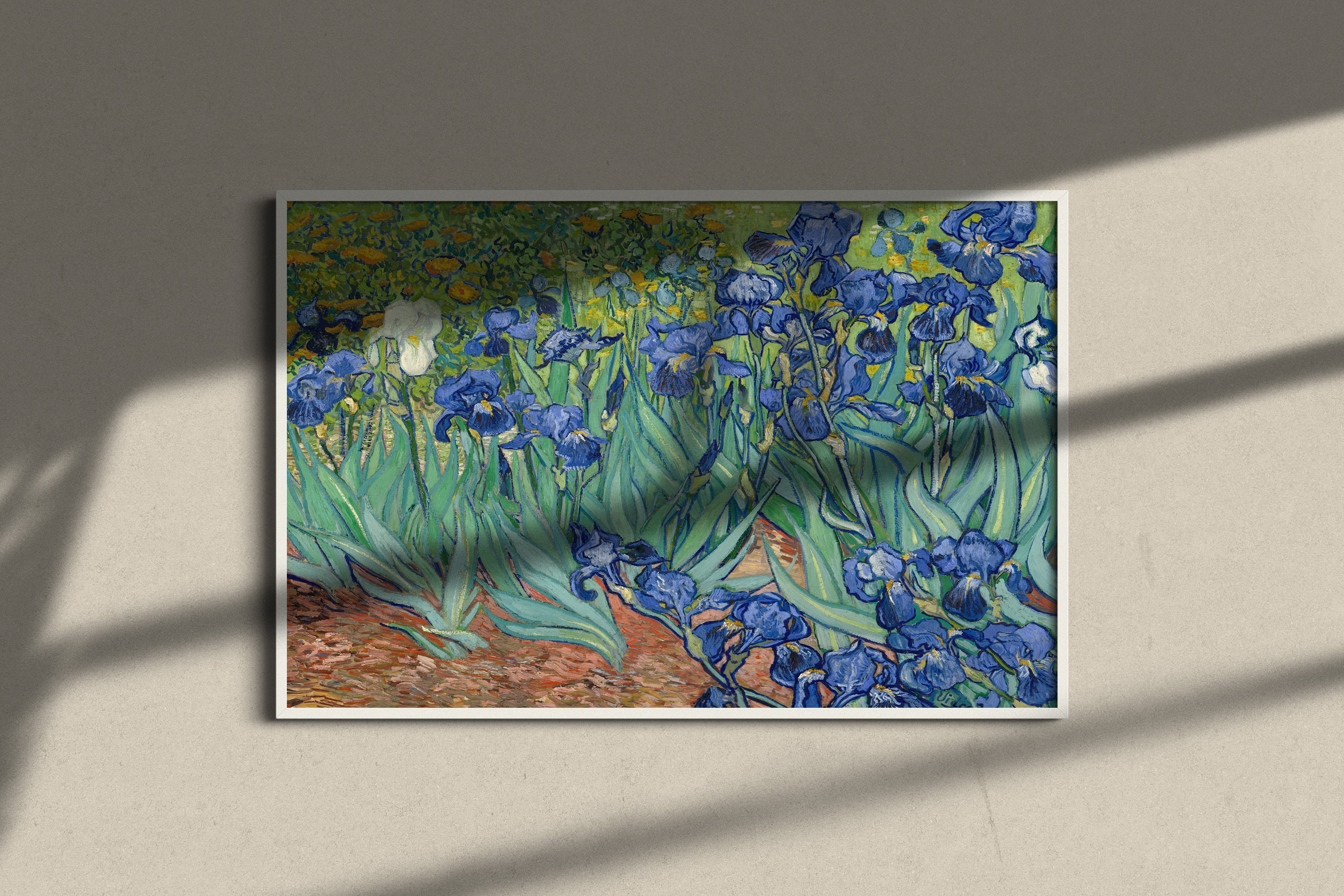 Irises (vincent Van Gogh), Post-impressionism, Framed Fine Art Print in ...