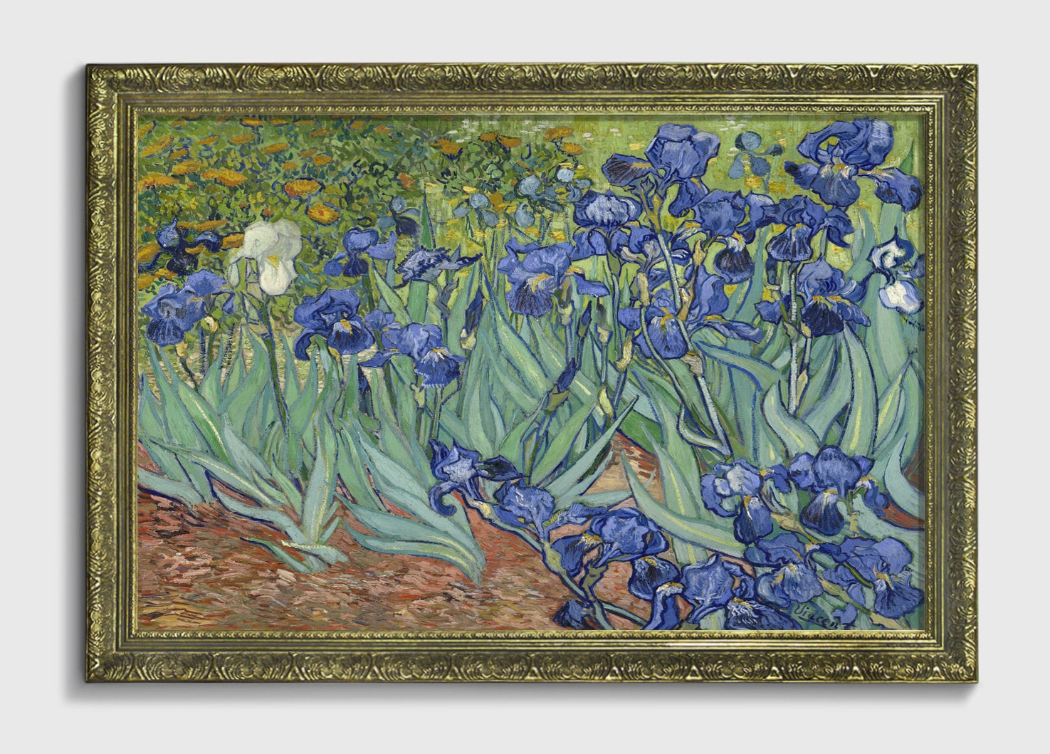 Irises (vincent Van Gogh), Post-impressionism, Framed Fine Art Print in ...