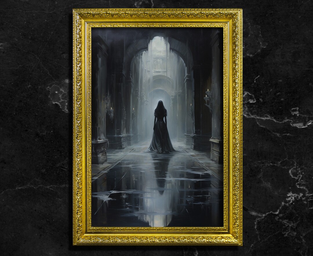 The Gothic Lady, Vintage Fine Art Print, Art Poster Print, Dark ...