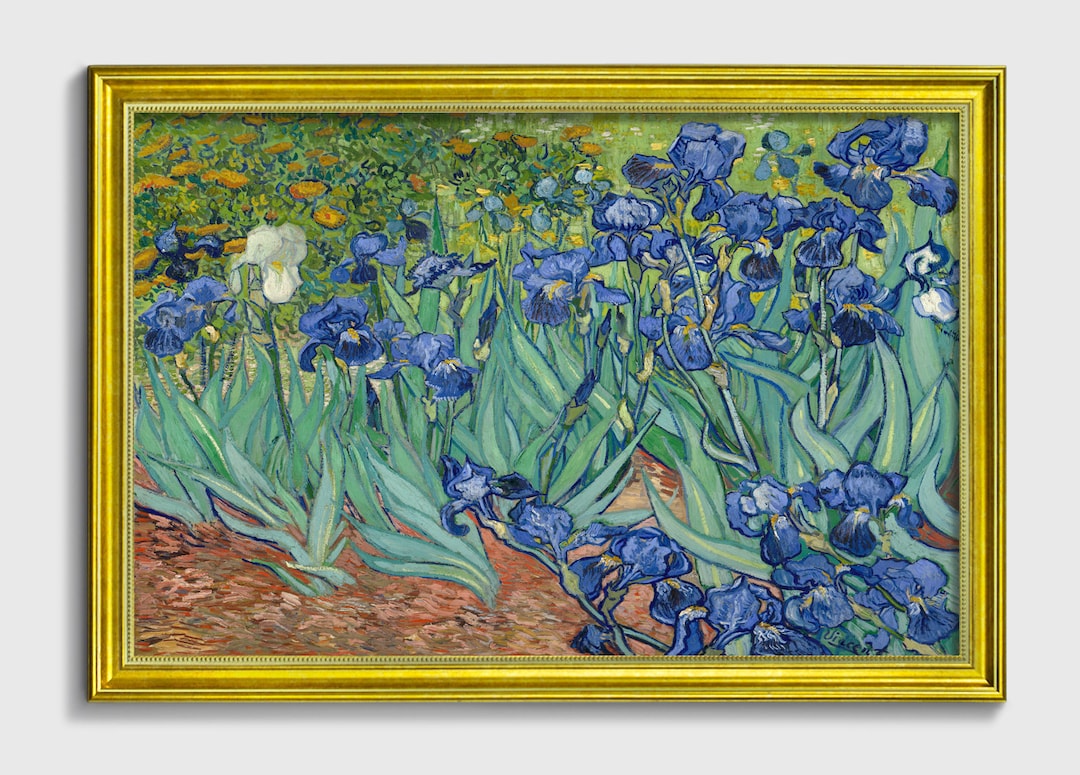 Irises (vincent Van Gogh), Post-impressionism, Framed Fine Art Print in ...
