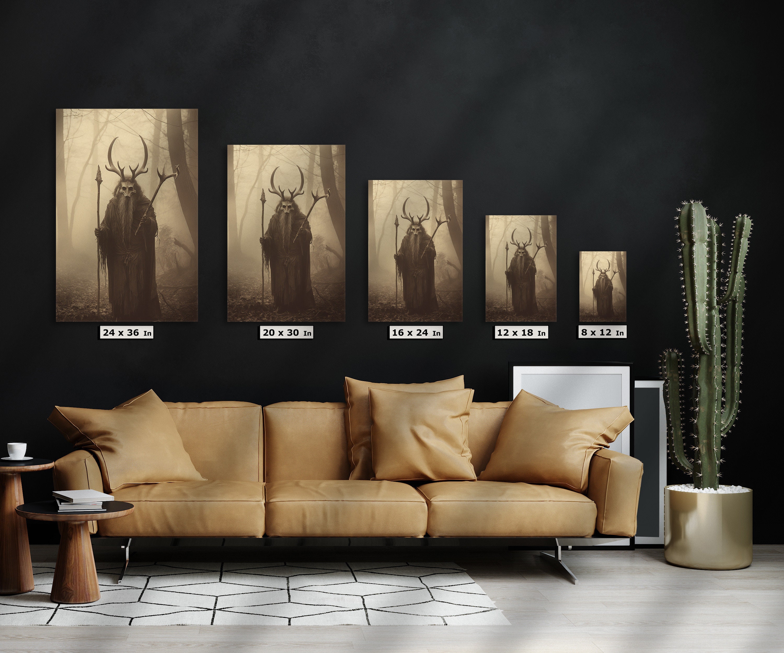 Forest Warlock, Vintage Photography Art Style Poster Print, Dark ...