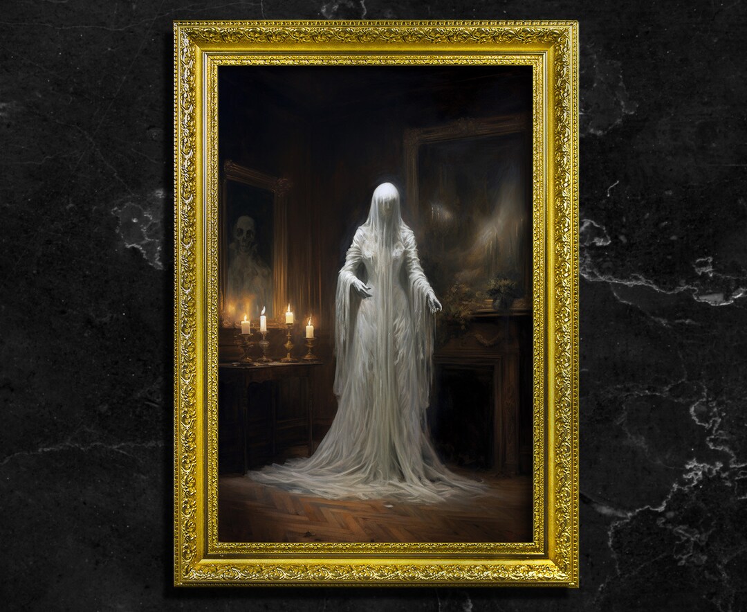 Ghost Bride, Oil Painting Fine Art Print, Art Poster Print, Dark ...