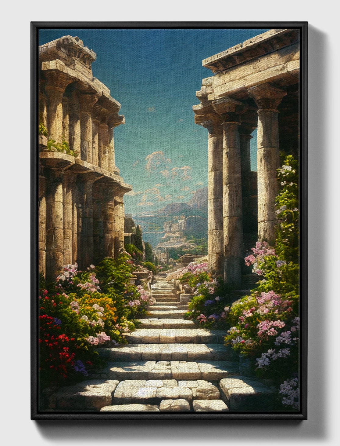 Ancient Trail Framed Original Landscape Oil Painting Print on - Etsy