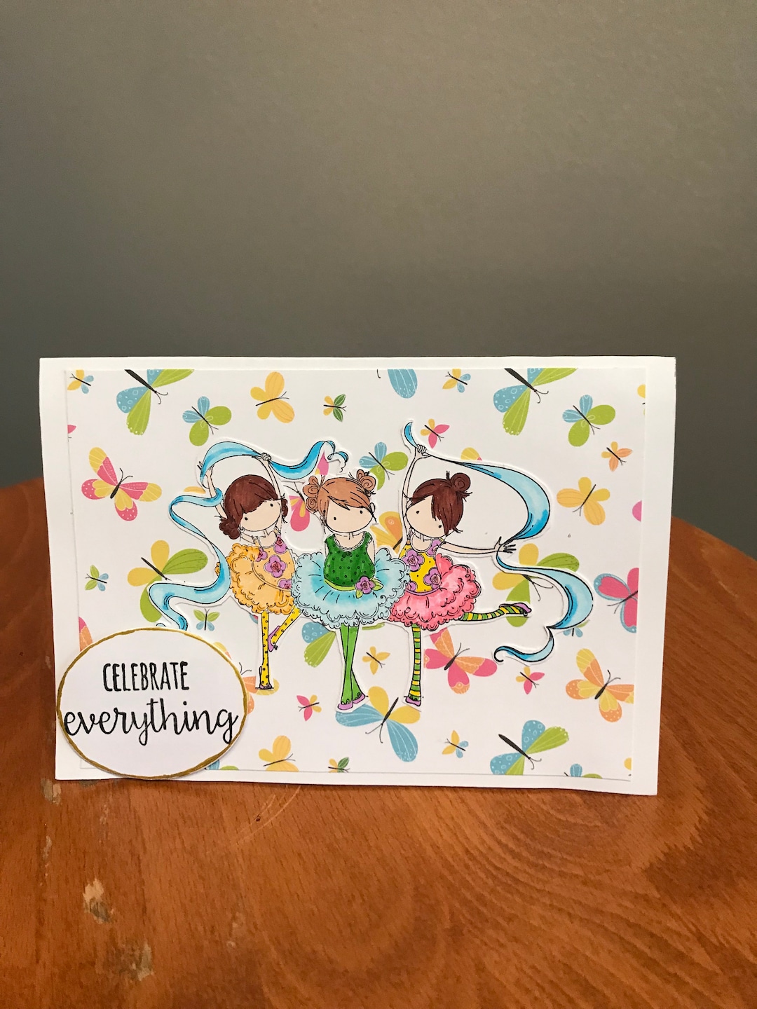 Birthday Card, Dancing Girls, Greeting Card - Etsy