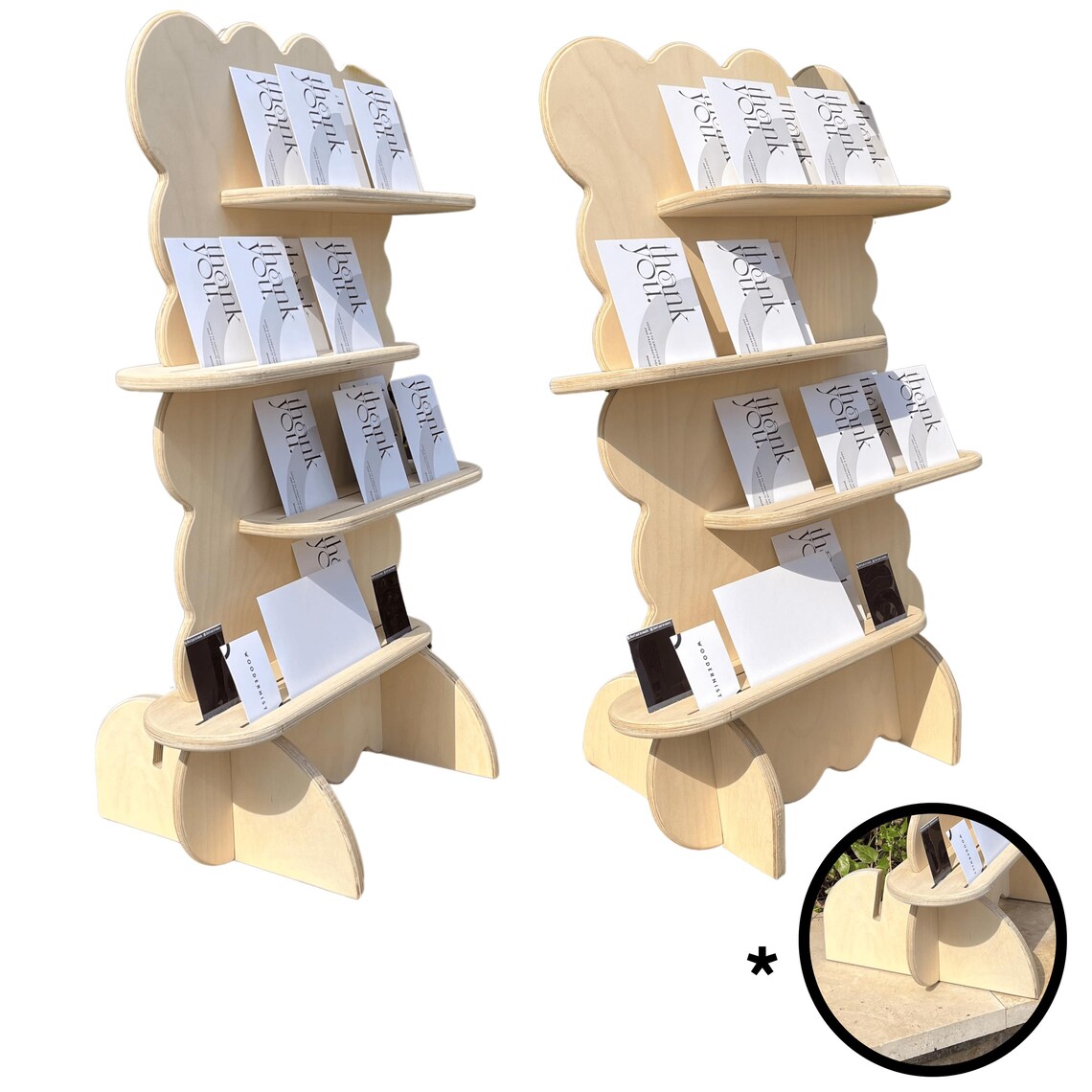 4-tier Slottie Collapsible Stand, Slotted Dual-angle Display Shelf for ...