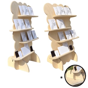 4-tier Slottie Collapsible Stand, Slotted Dual-angle Display Shelf for ...