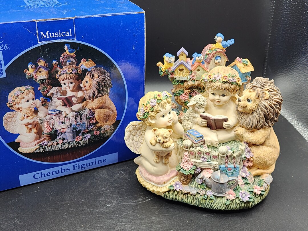 Classic Treasures Cherub Music Box - Etsy