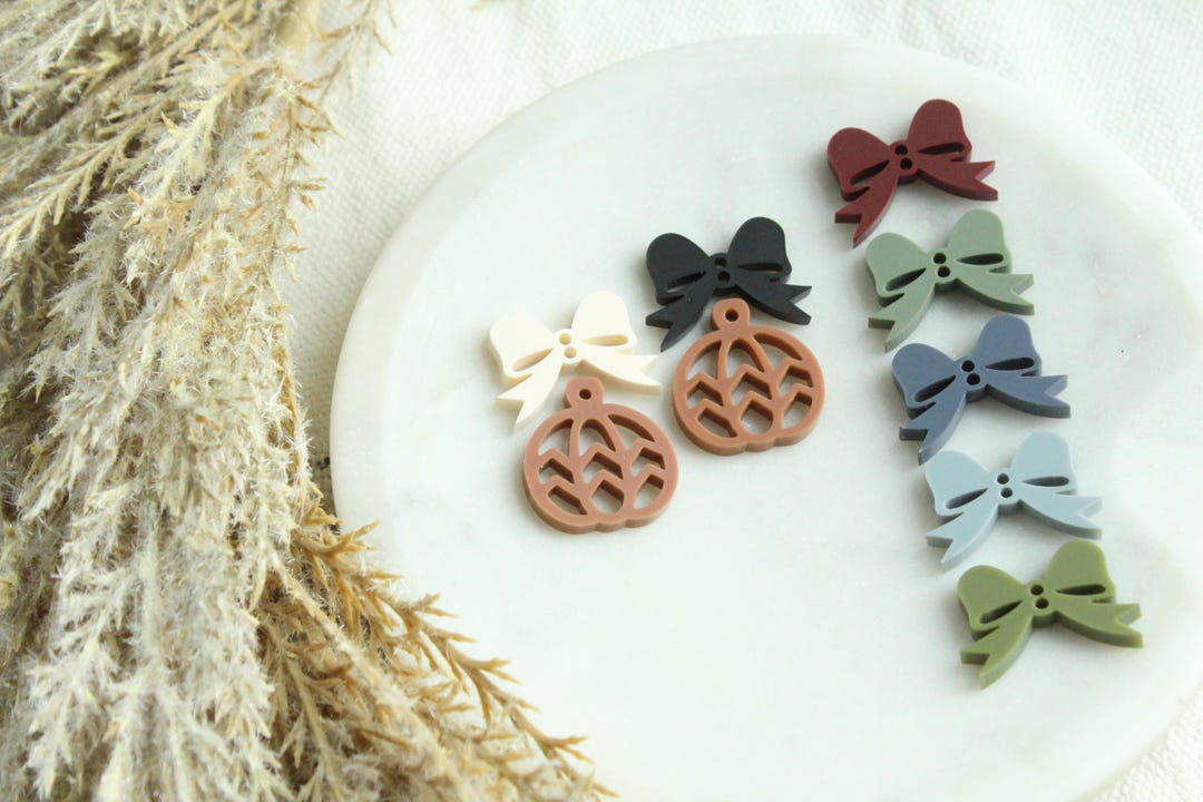 Petite Fall Classic Rust Detailed Pumpkin Earring Making Blanks DIY ...