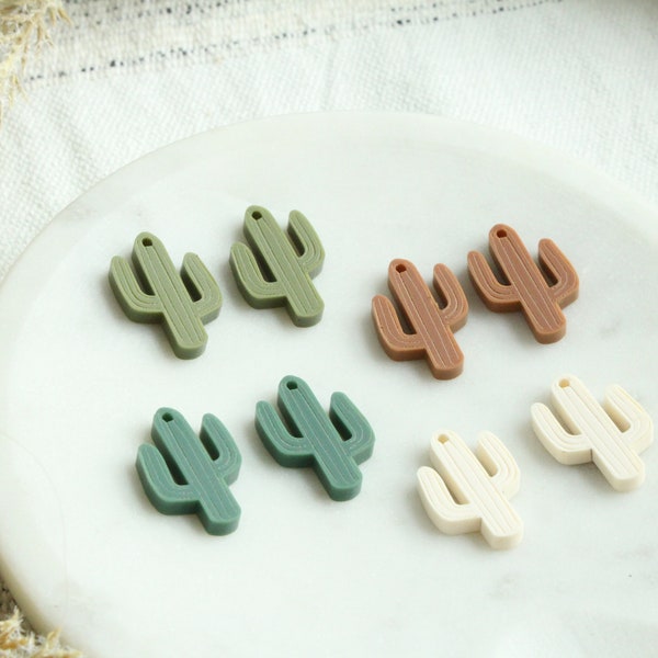 Acrylic Cactus Charms - Etsy