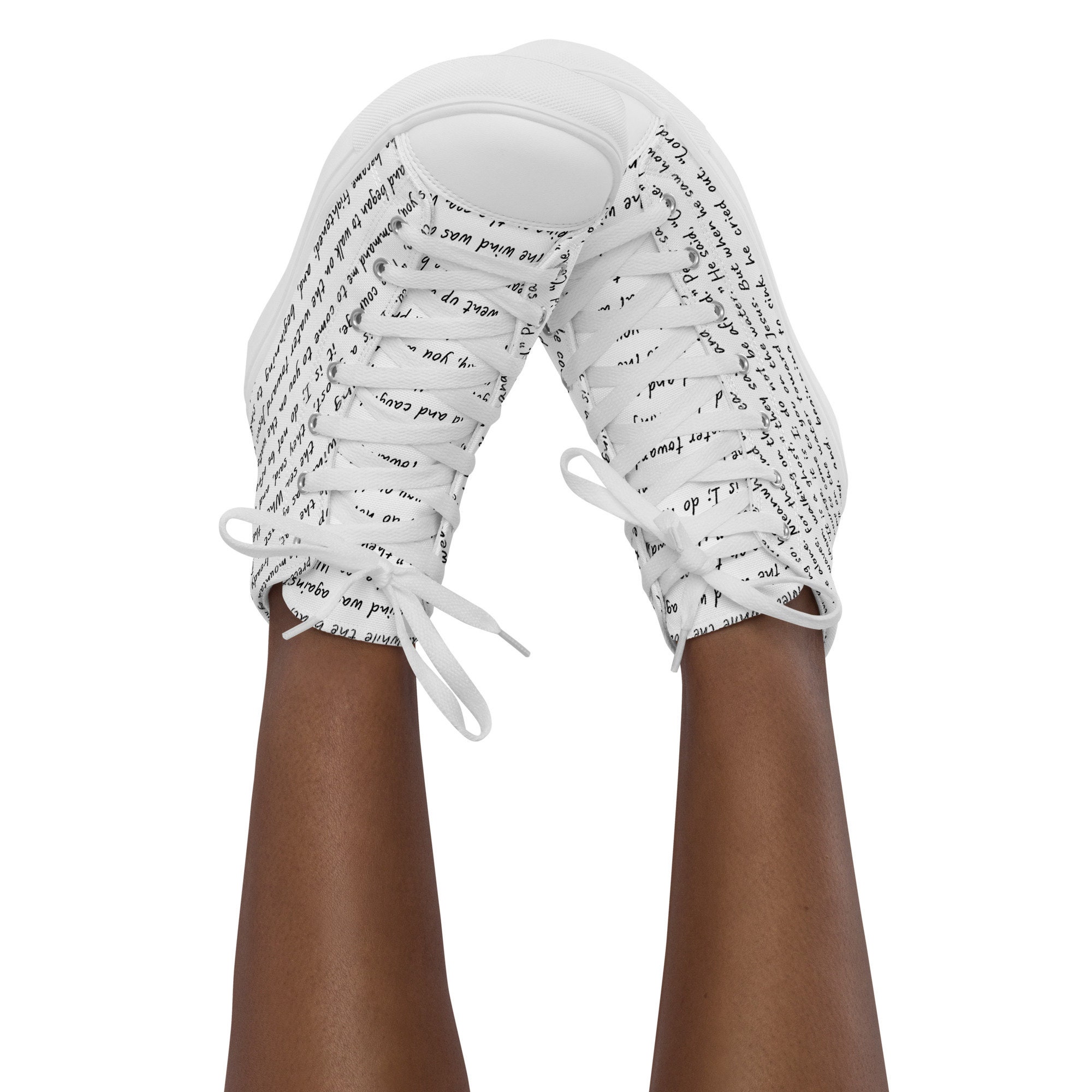 Jesus Walks on Water Scripture Shoes - Women’s Christian Catholic Bible ...