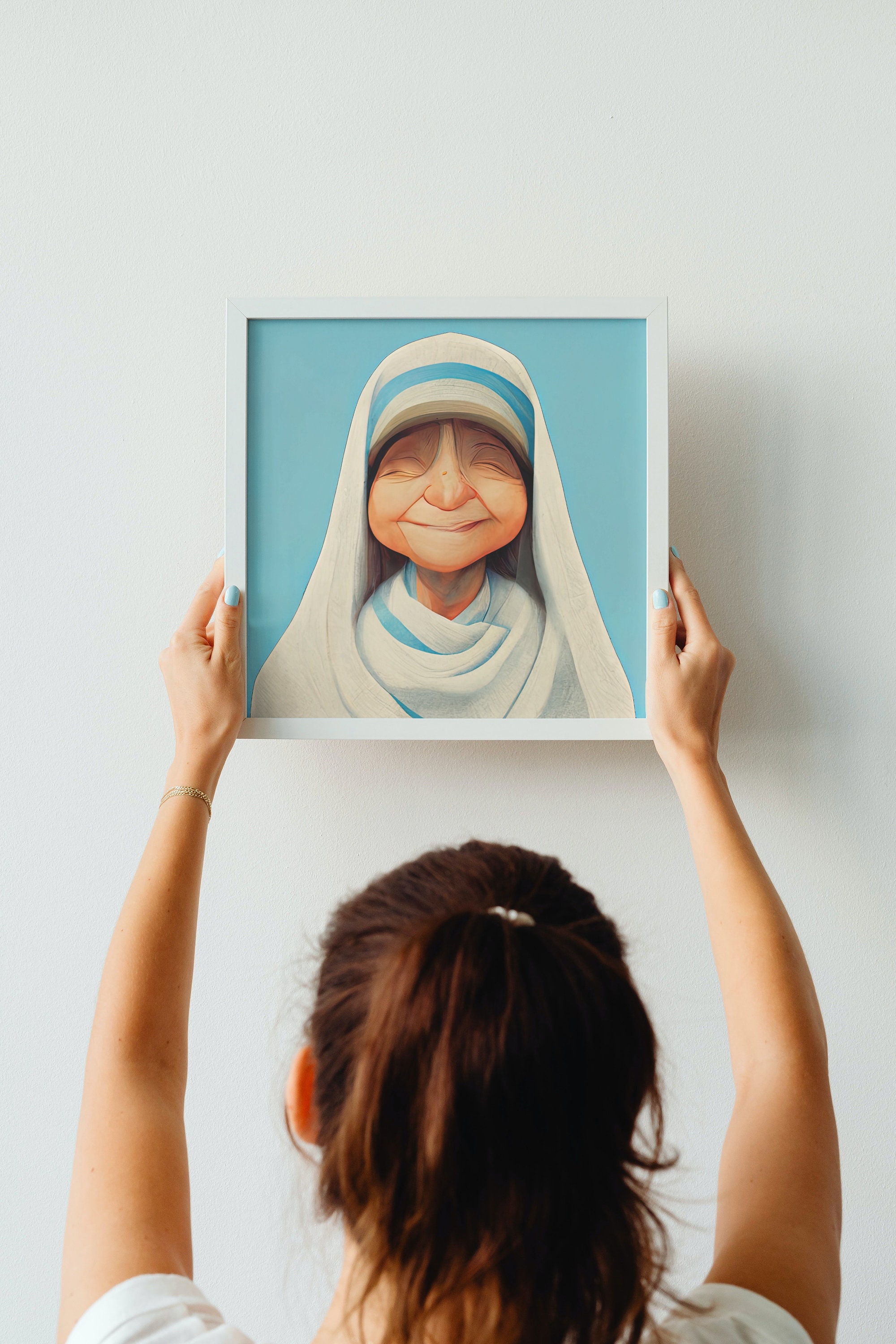 Saint Mother Teresa Cartoon - Digital Print - Printable Religious ...