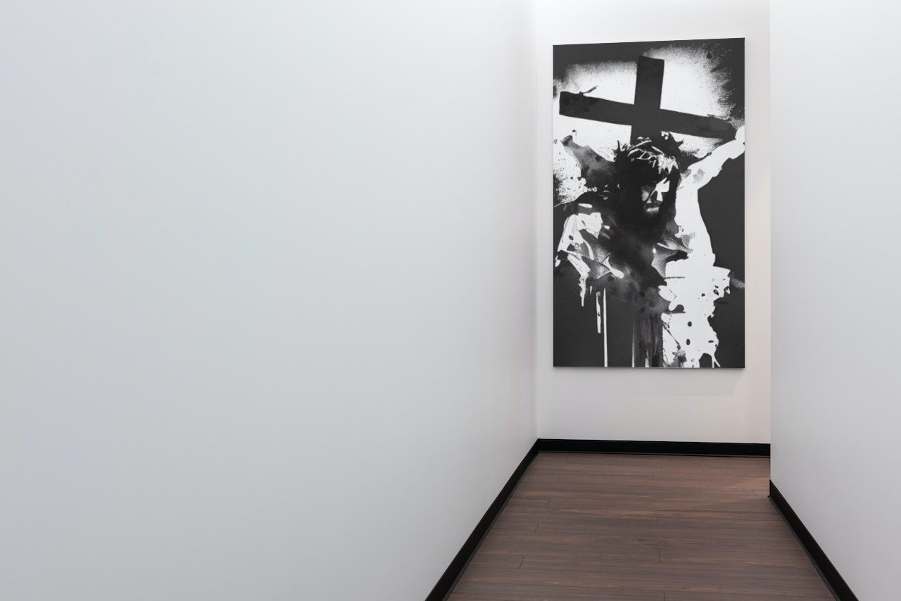 The Crucifixion of Jesus Christ Ink Art Christian Catholic Wall Art ...