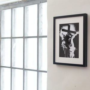 The Crucifixion of Jesus Christ Ink Art Christian Catholic Wall Art ...