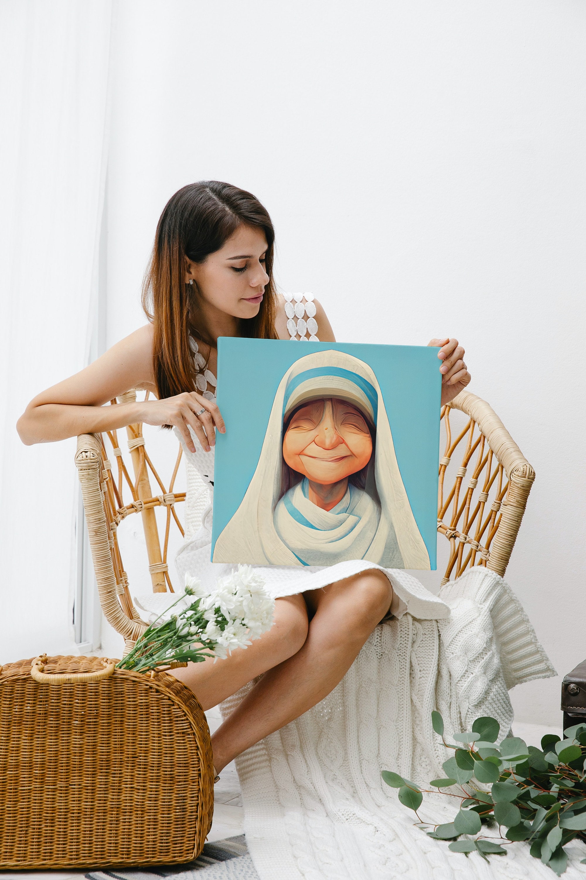 Saint Mother Teresa Cartoon - Digital Print - Printable Religious ...