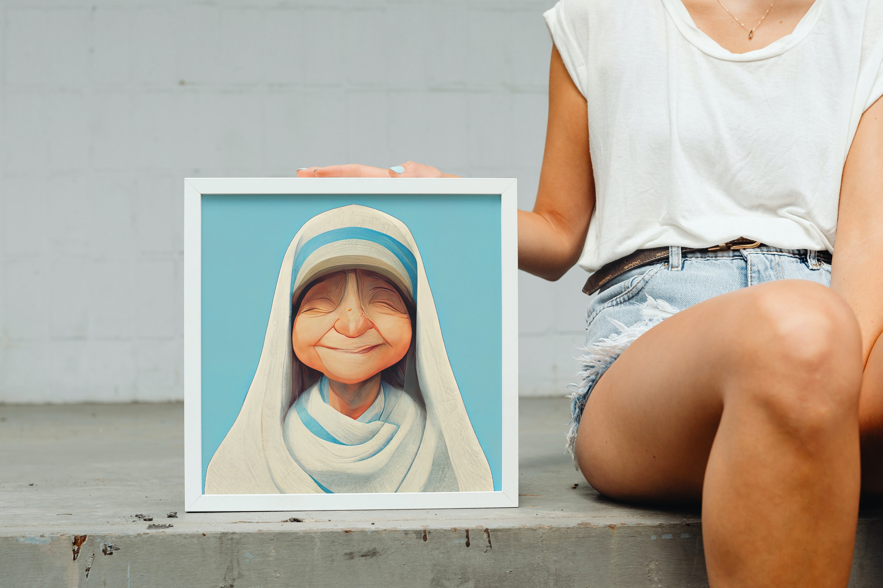 Saint Mother Teresa Cartoon - Digital Print - Printable Religious ...