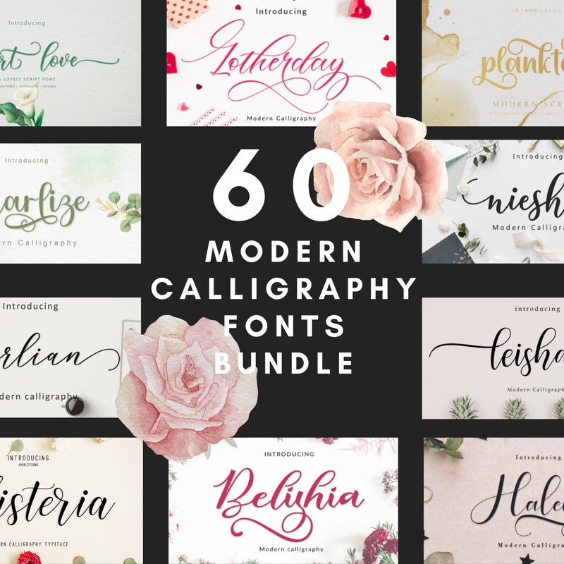 Font Bundle - Etsy
