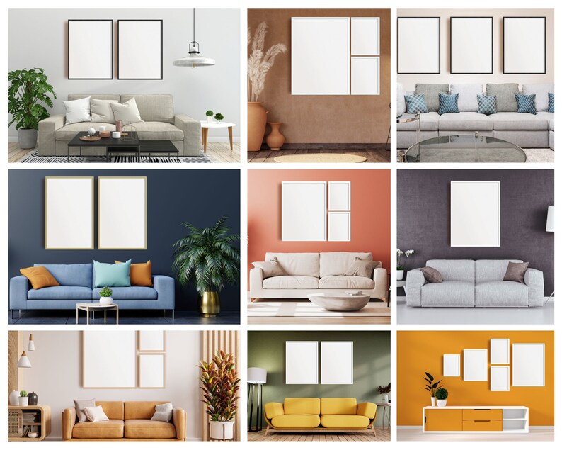 40 Mockup Bundle Movable Frames Mockup Interior Mockups - Etsy