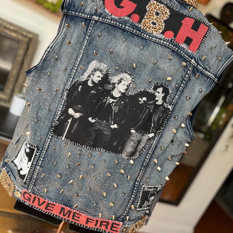 Punk Vest - Etsy