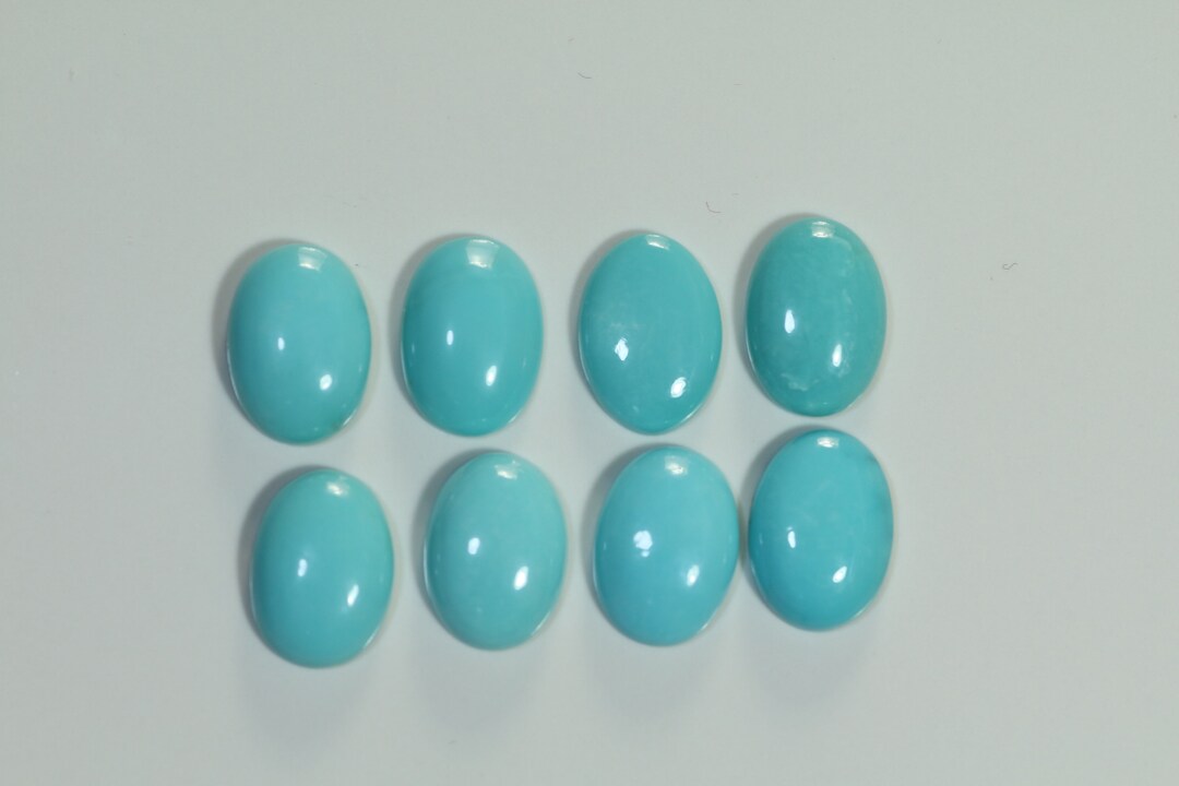 14 X 10mm Sleeping Beauty Turquoise Cabochon (price per Pair) - Etsy