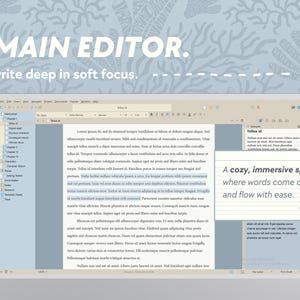 Morning Sea Scrivener Theme: Soft Blue Writing Space for Windows - Etsy