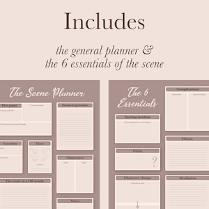 Scene Planner & 6 Essentials Worksheets - Etsy