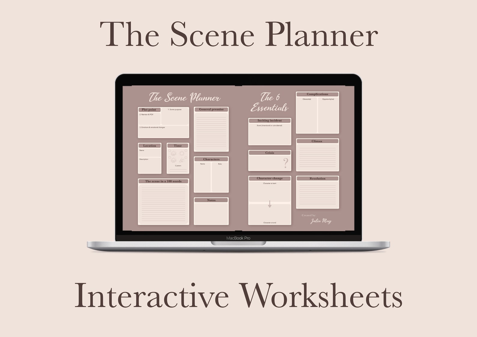 Scene Planner & 6 Essentials Worksheets - Etsy