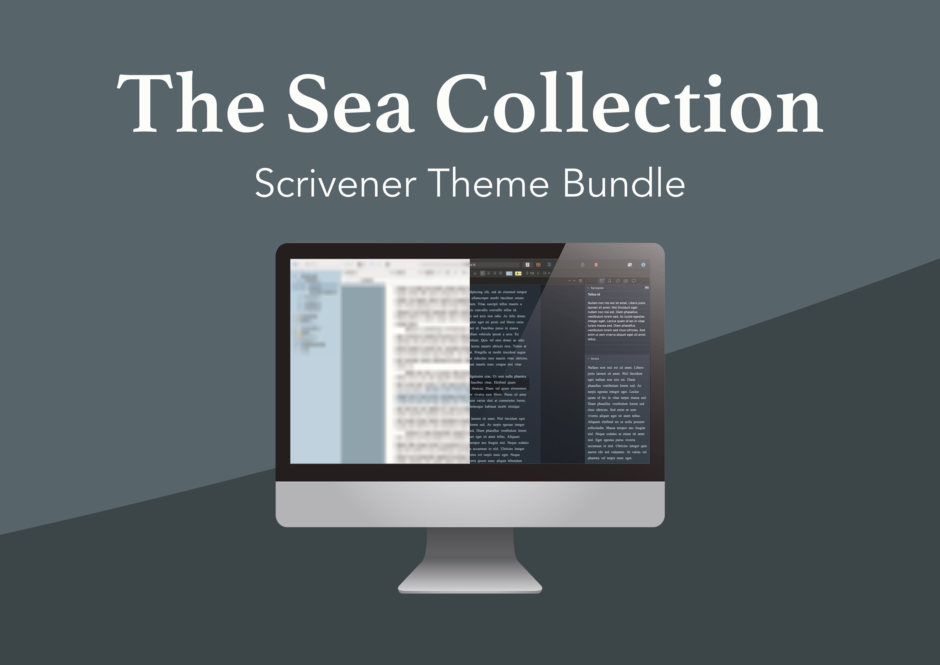 The Sea Collection (scrivener Theme Bundle) - Etsy