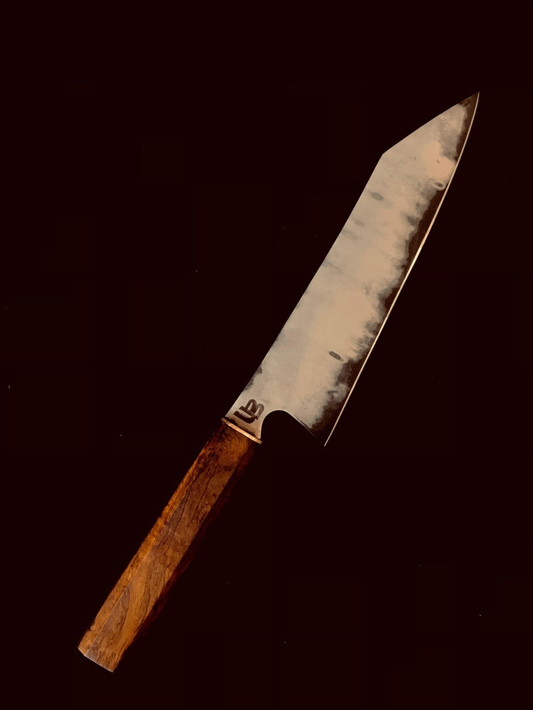 Handmade Japanese Chef Knife With Leather Cover, Gyuto Knife, Kitchen ...