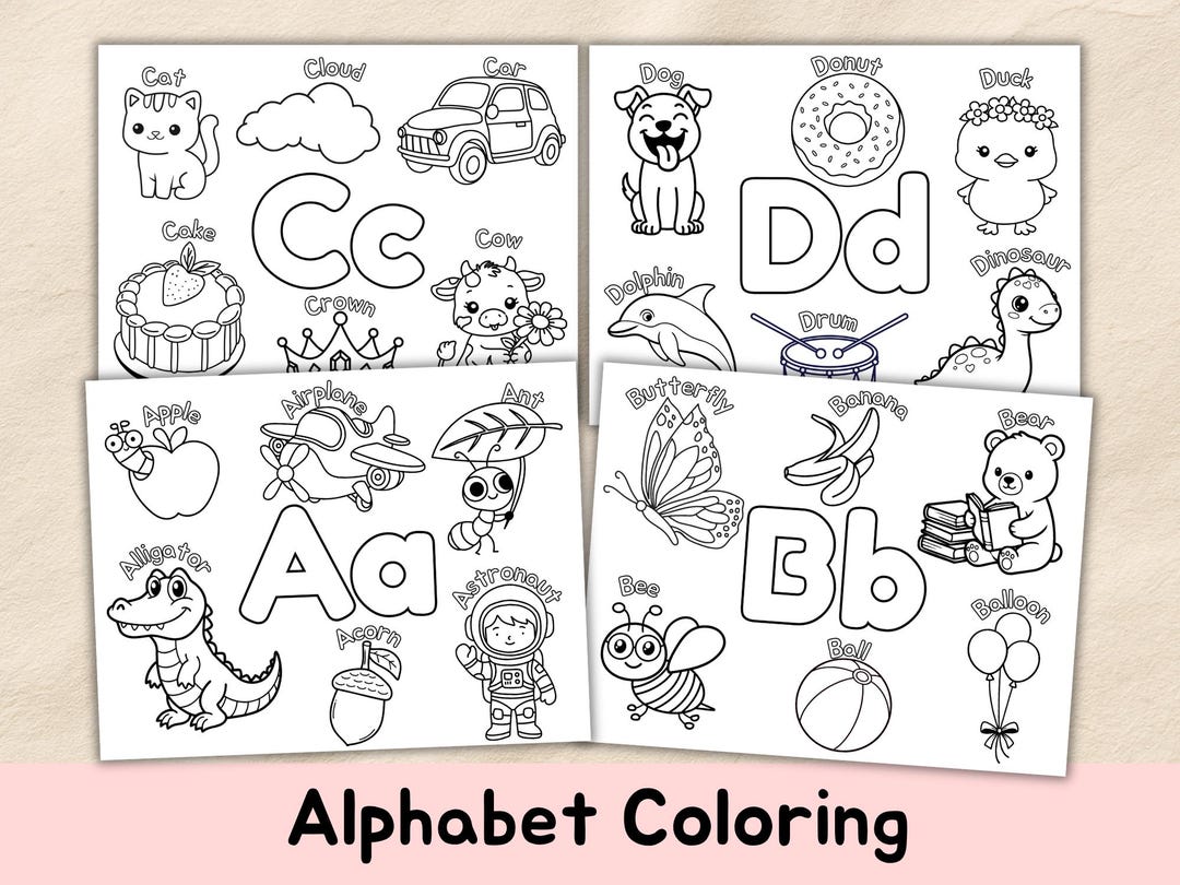 26 Alphabet Coloring Pages, Toddler Activities, Preschool Letter ...