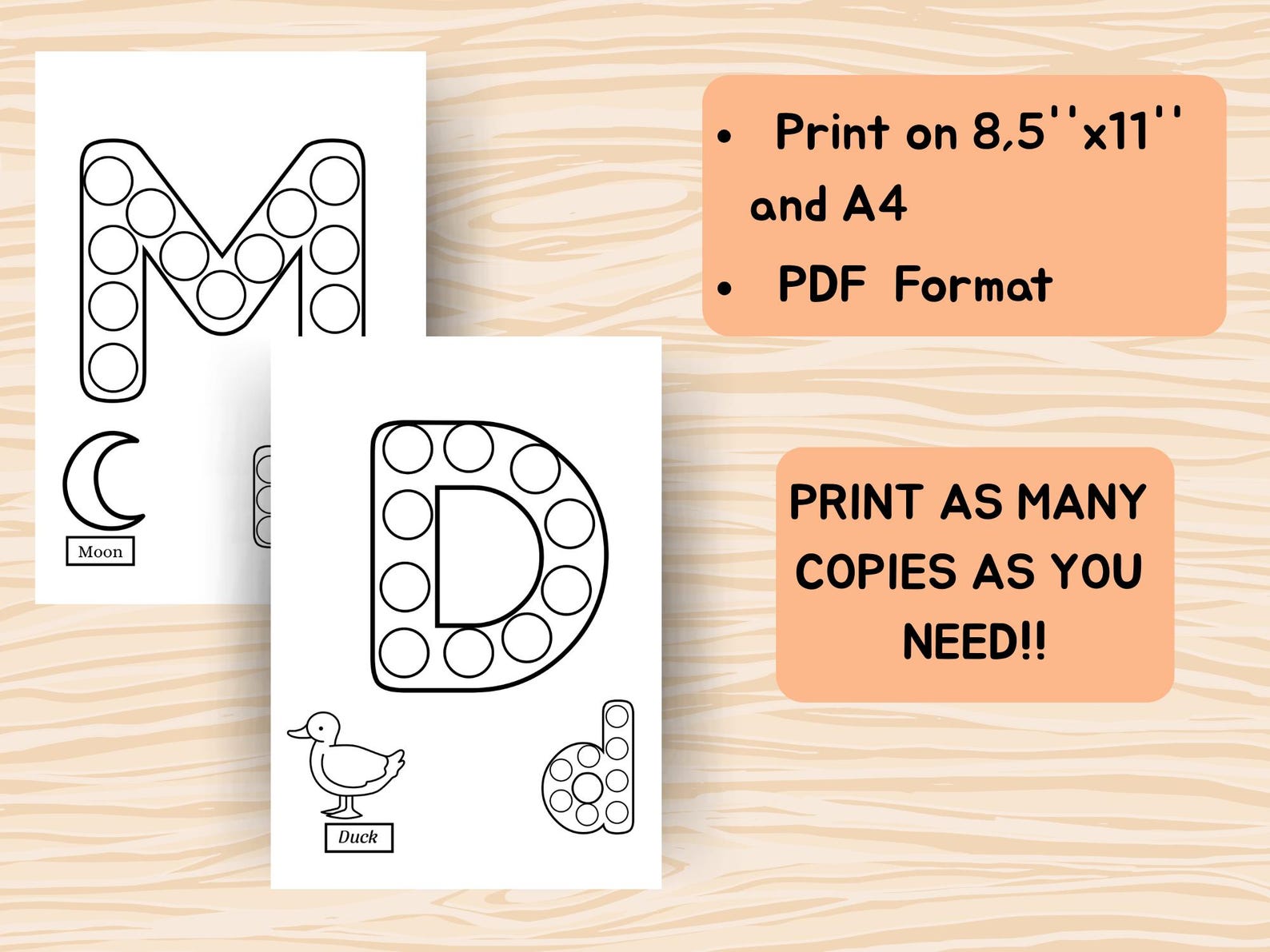 Do-a-dot Alphabet | ABC Coloring Pages, Preschool Activity (PDF Pattern ...