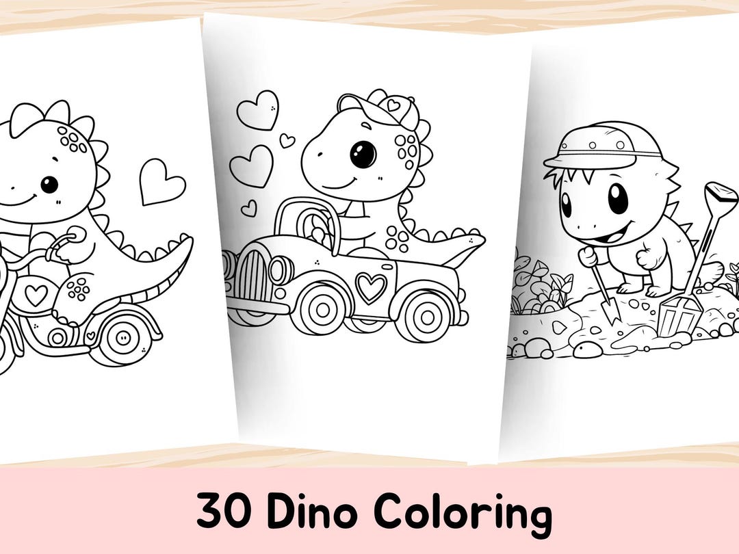 Cute Dinosaur Coloring Pages for Kids, Dinosaur Coloring Pages for Kids ...
